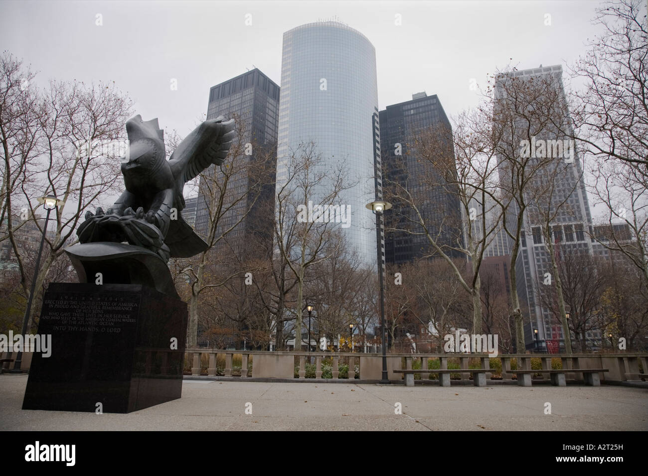 World War II Naval Memorial Battery Park New York City USA Stock Photo ...