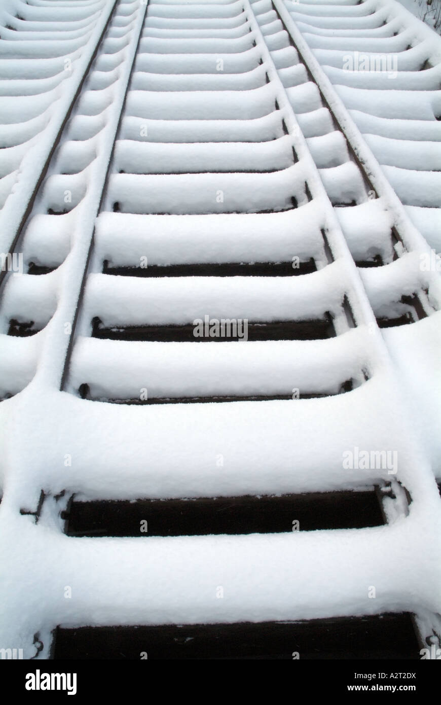 Snow covered railroad bridge, near the Appalachian Trail (Ethan Pond ...
