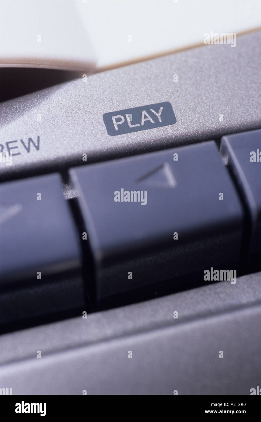"'Play' ^button on "^tape cassette ^player" ^recorder Stock Photo - Alamy