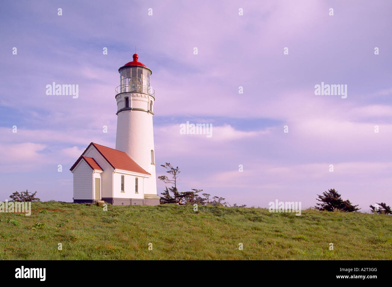 Cape Blanco Lighthouse, Cape Blanco State Park near Port Orford, Oregon ...