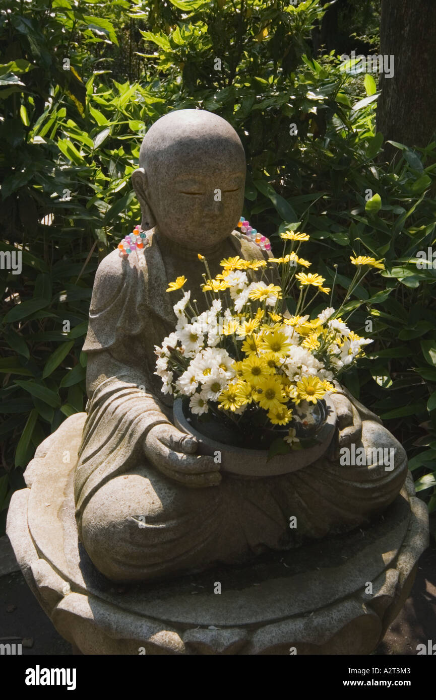 Buddhist statue at Meigetsu in Temple in Kita Kamakura Japan Stock ...