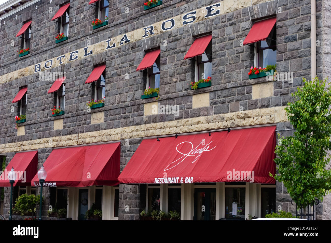 Hotel La Rose in the Historic Railraod Square district in Santa Rosa ...