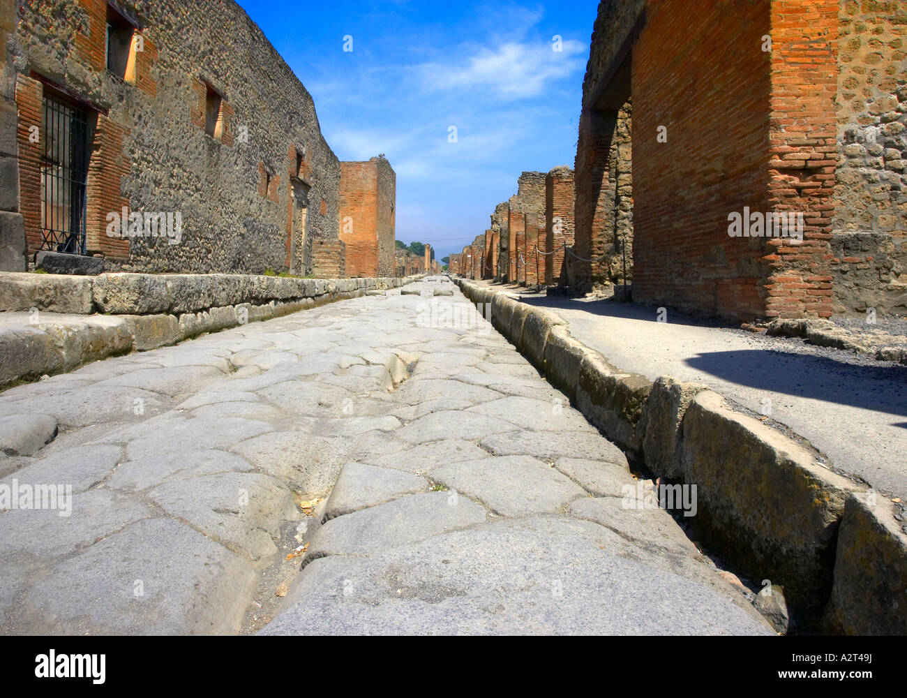 Via Stabia Pompeii Italy Stock Photo - Alamy