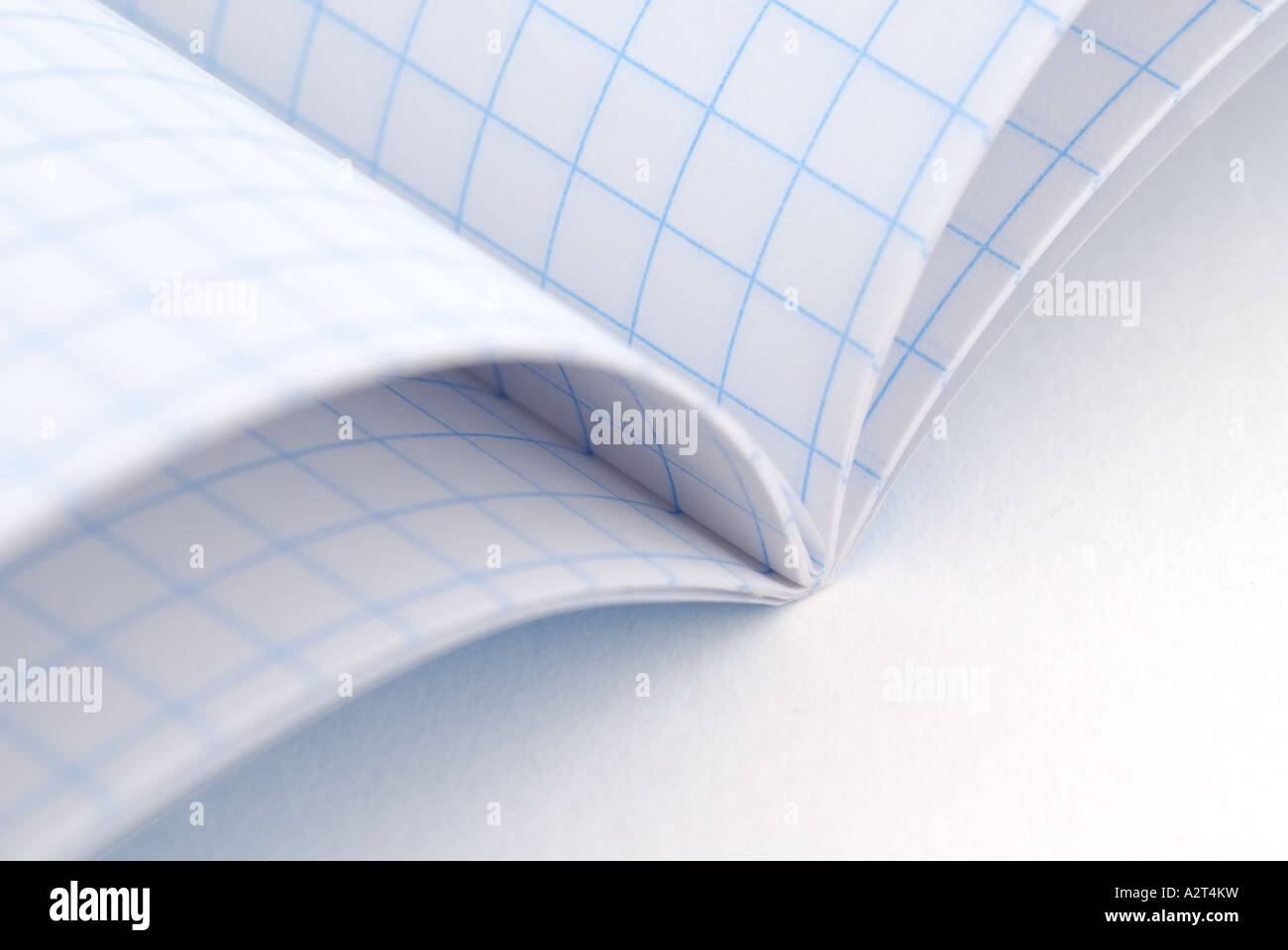 Notebook with squared paper Stock Photo - Alamy