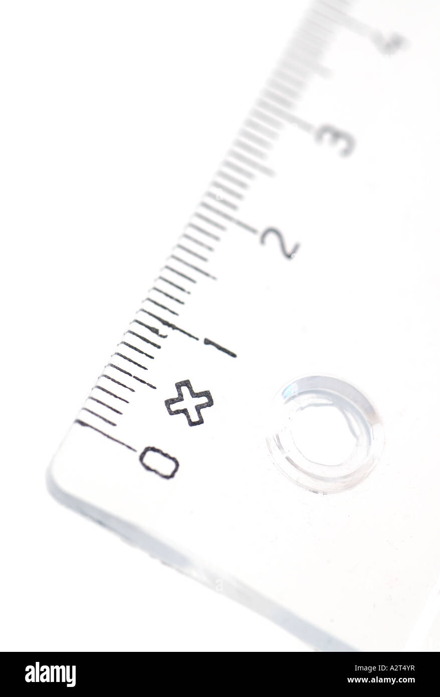 Closeup of ruler Stock Photo - Alamy