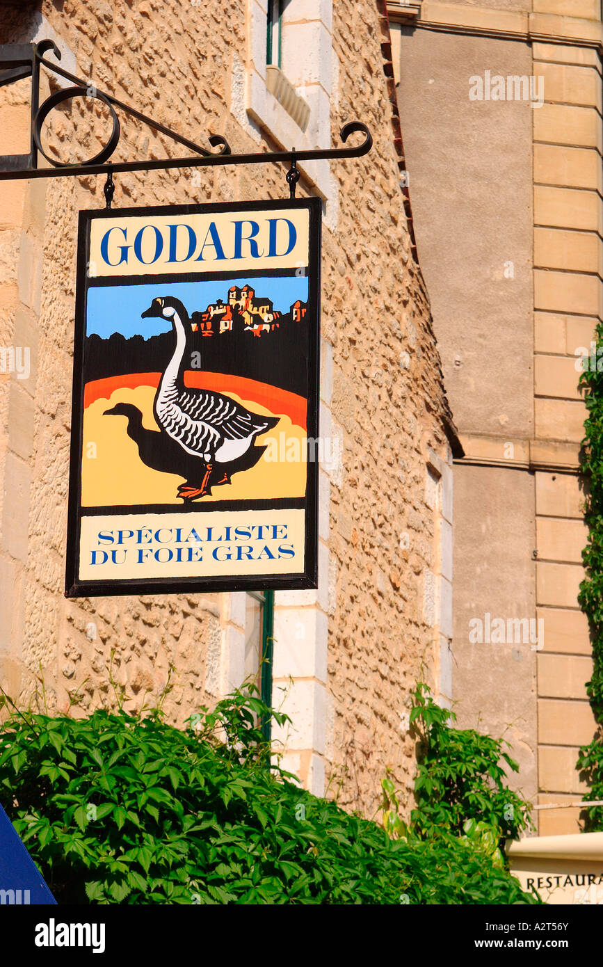 France, sign of a country foie gras shop Stock Photo - Alamy