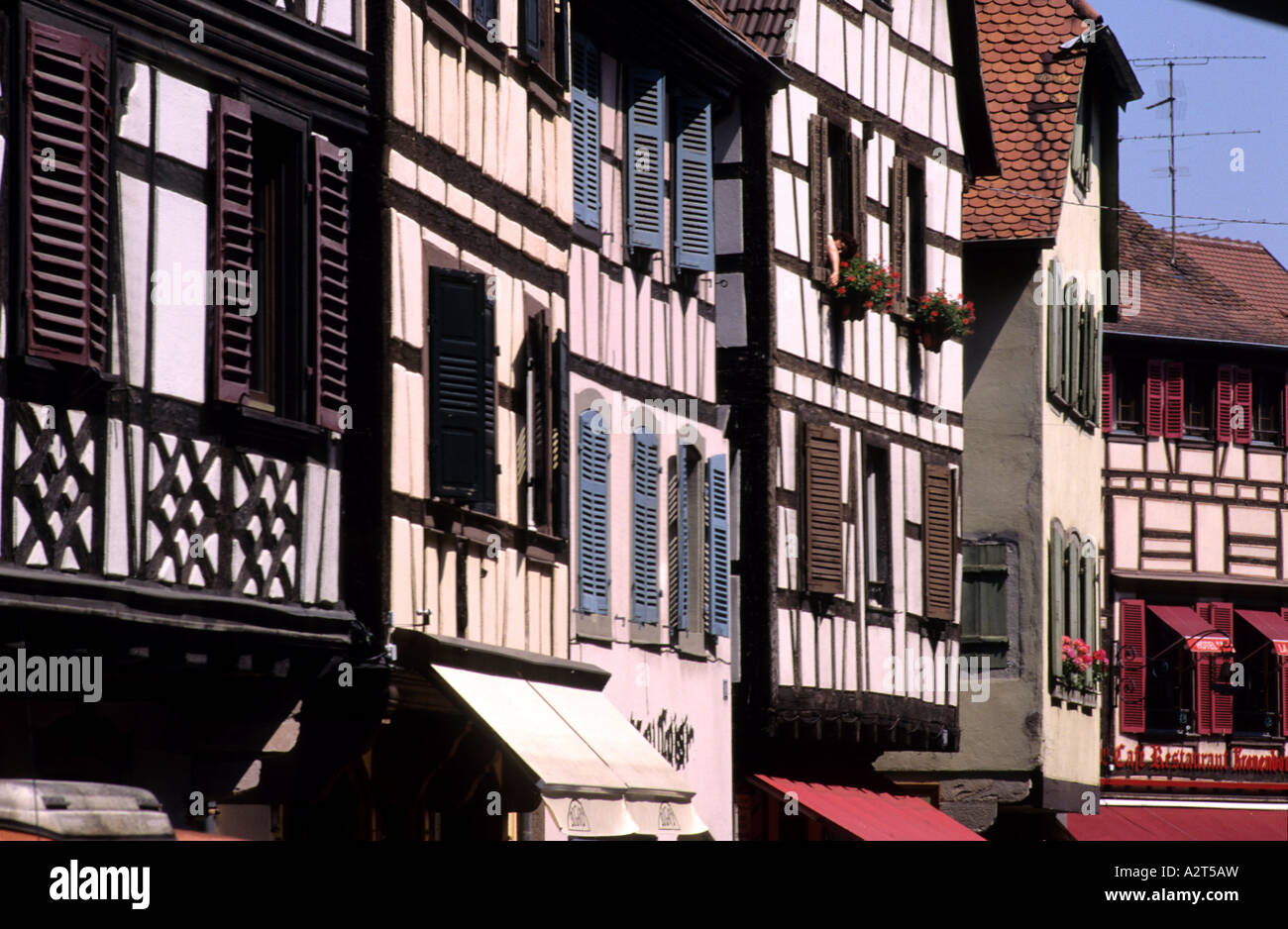 France, Bas Rhin, Obernai, Houses with half timberings Stock Photo - Alamy