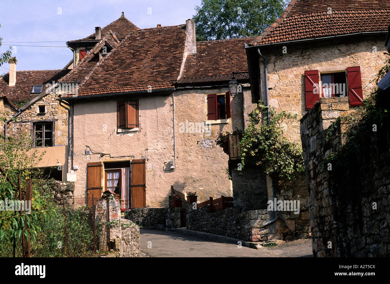 France, Lot, Autoire village, labelled Les Plus Beaux Villages de ...