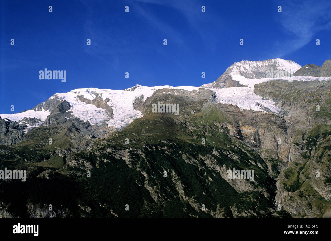 France, Savoie, Vanoise national park, mount Pourri (3779m) et Dome of ...