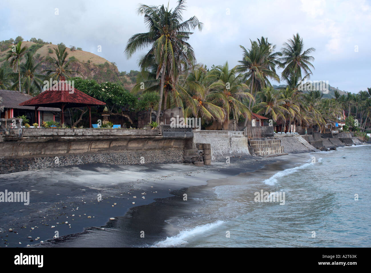 Candidasa Beach resort Stock Photo - Alamy