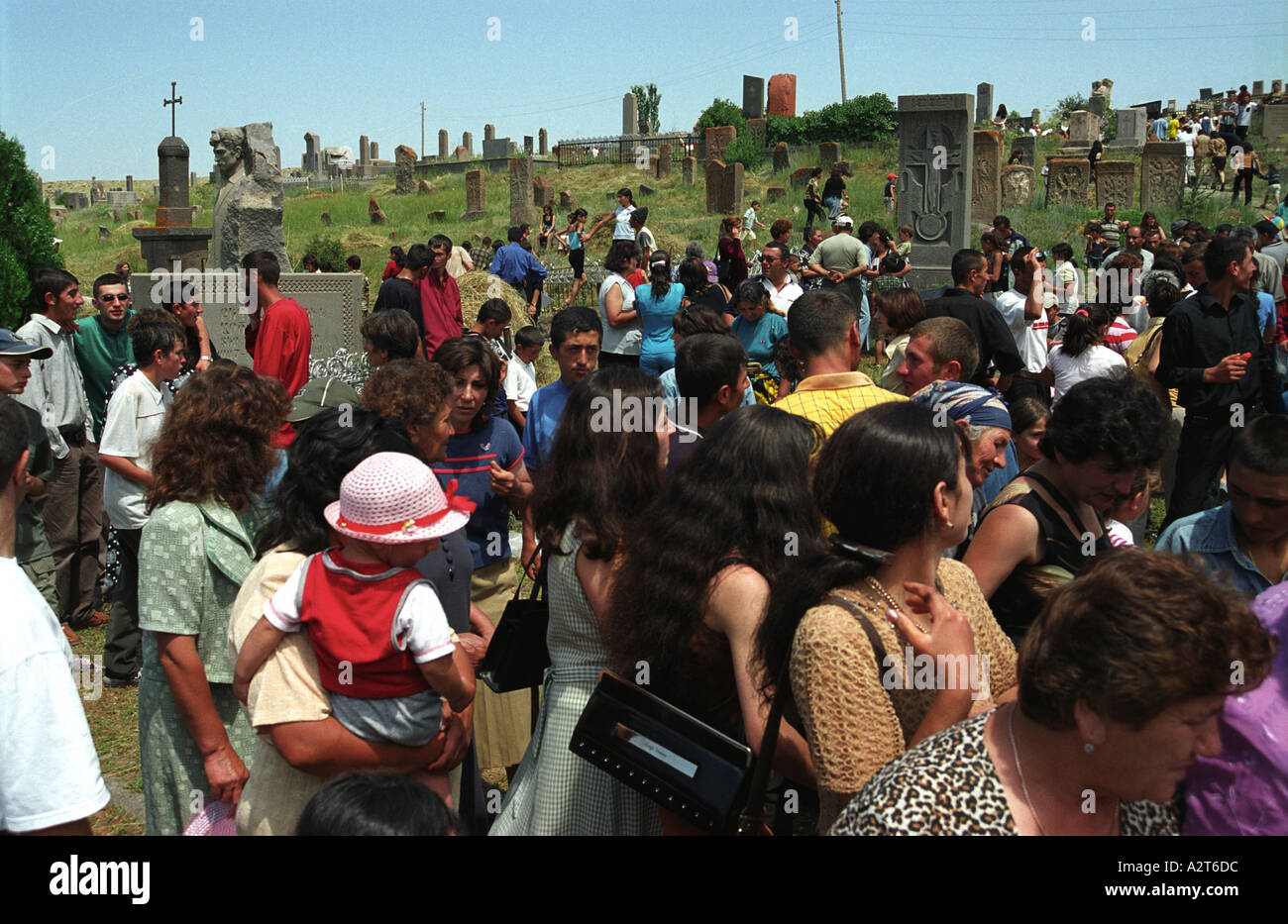 Vardavar celebration in the Vardenik village cemetery where the St ...