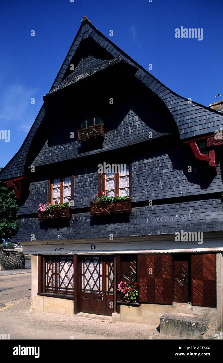 France, Finistere, Le Faou village Stock Photo - Alamy