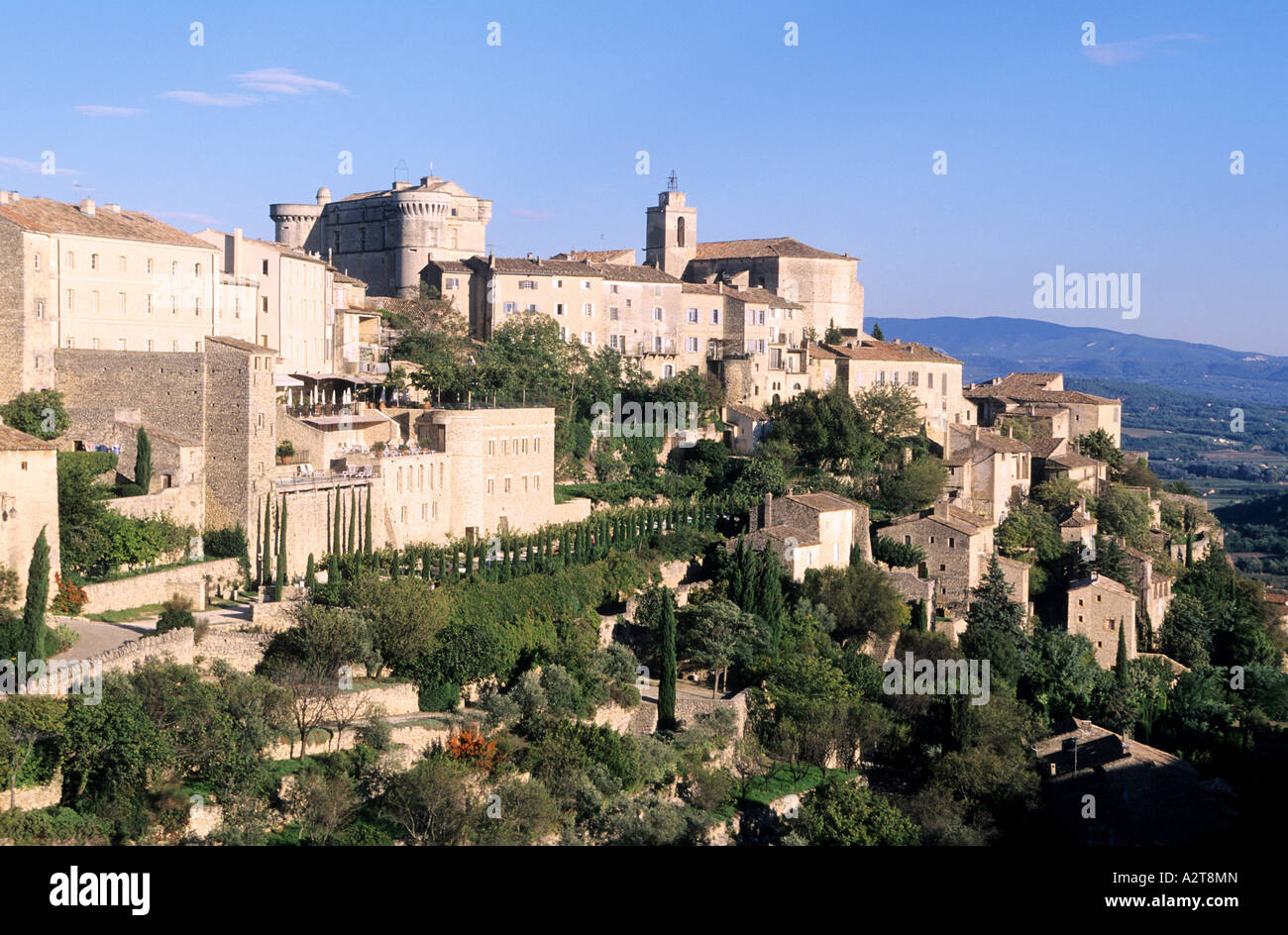 France, Vaucluse, Gordes, village and castle Stock Photo - Alamy