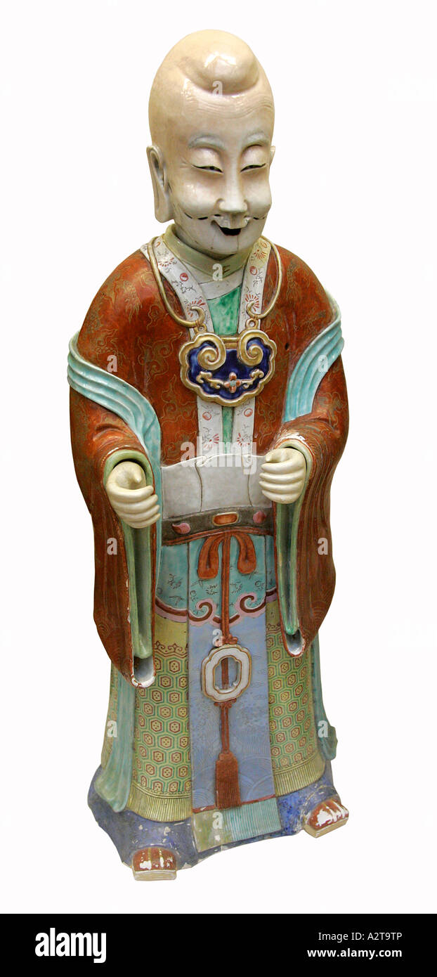 Japanese porcelain Japan figure antique ceramic kimono wise man bald ...