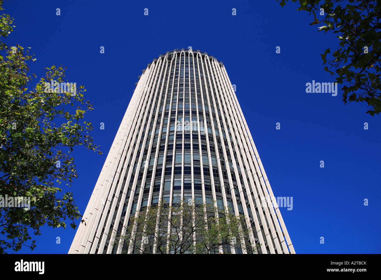 Spain, Madrid, the business center of Azca, Europa tower Stock Photo ...
