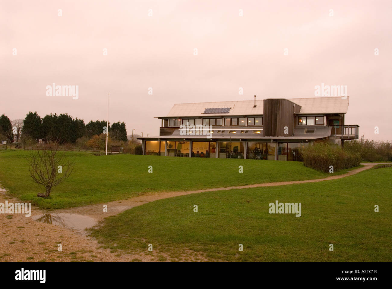 Eco building Dagenham Essex UK Stock Photo - Alamy
