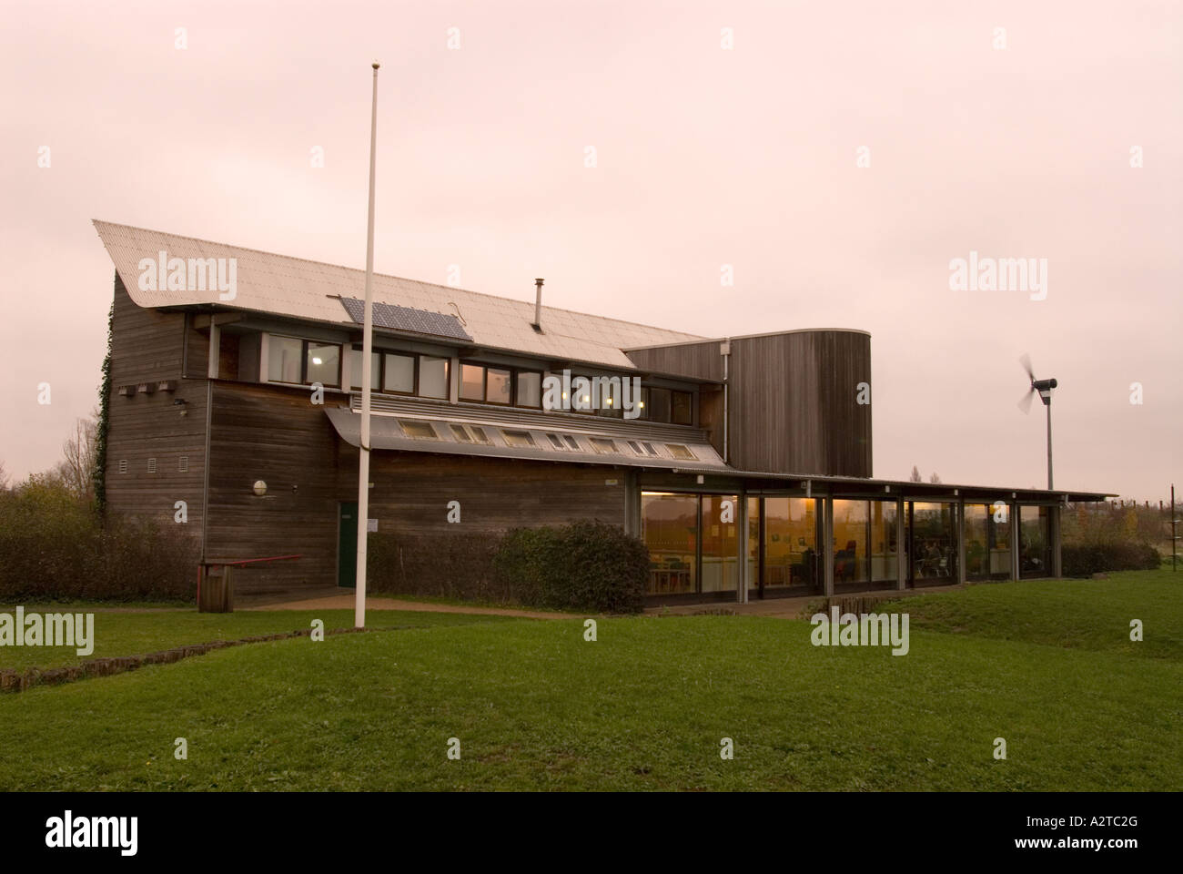 Eco building Dagenham Essex UK Stock Photo - Alamy