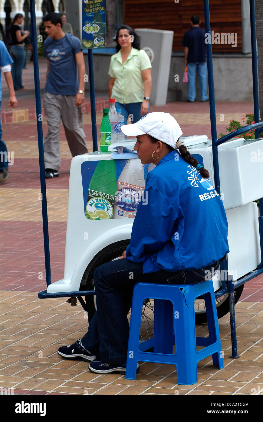 Drinking booth on a walkside in Guayaquil, Ecuador Stock Photo - Alamy