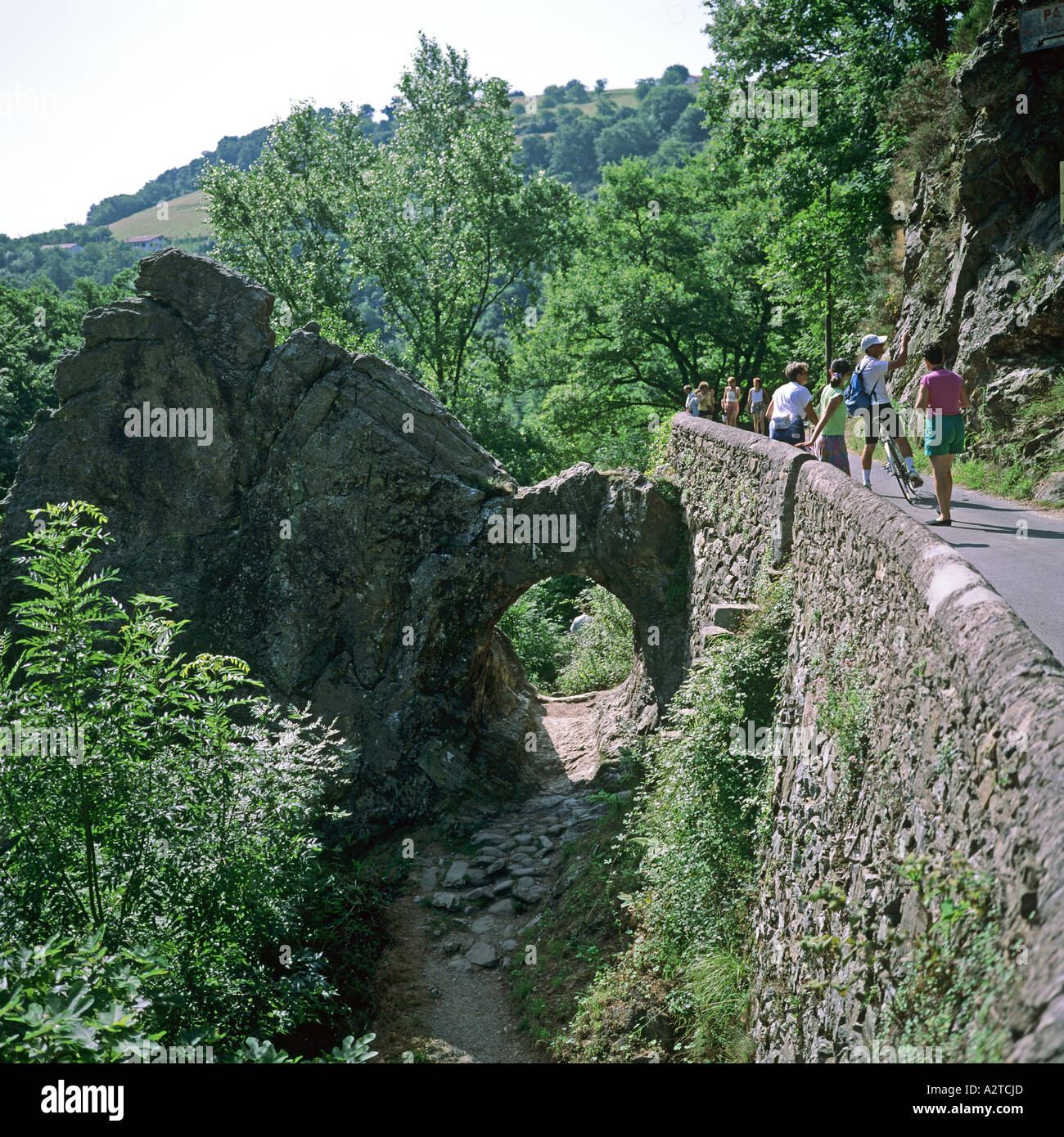 PAS DE ROLAND ROLAND'S STEP ROCK BASQUE COUNTRY FRANCE EUROPE Stock ...
