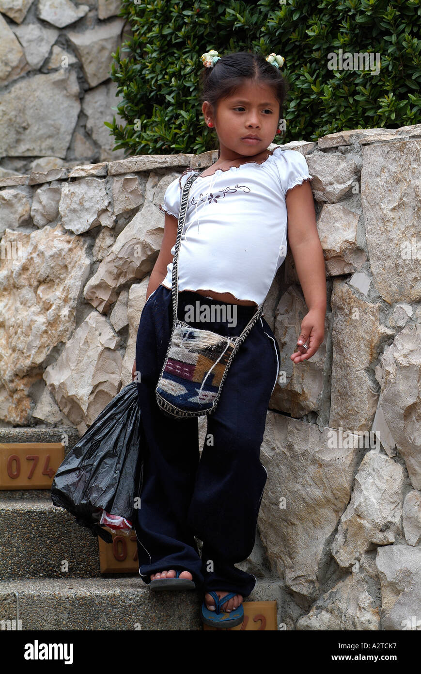 Young ecuadorian girl standing in Guayaquil, Ecuador Stock Photo - Alamy