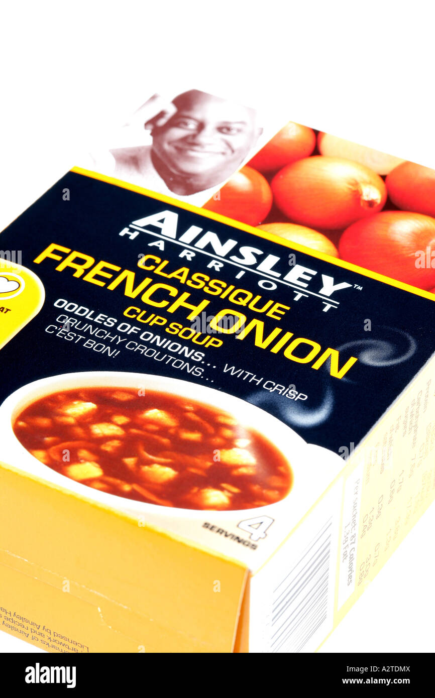 Box of French Onion Soup Sachets Stock Photo - Alamy
