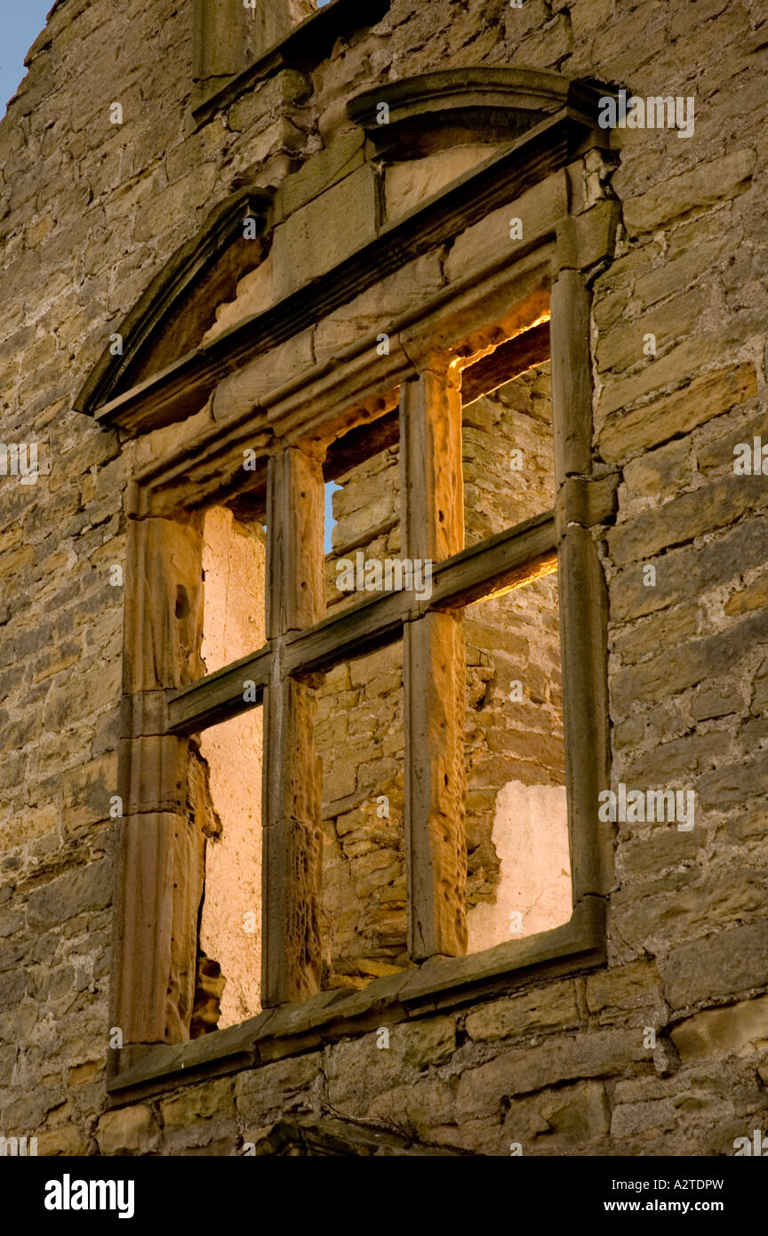 Ruined Manor House Window, Ripon, North Yorkshire, England UK Stock ...