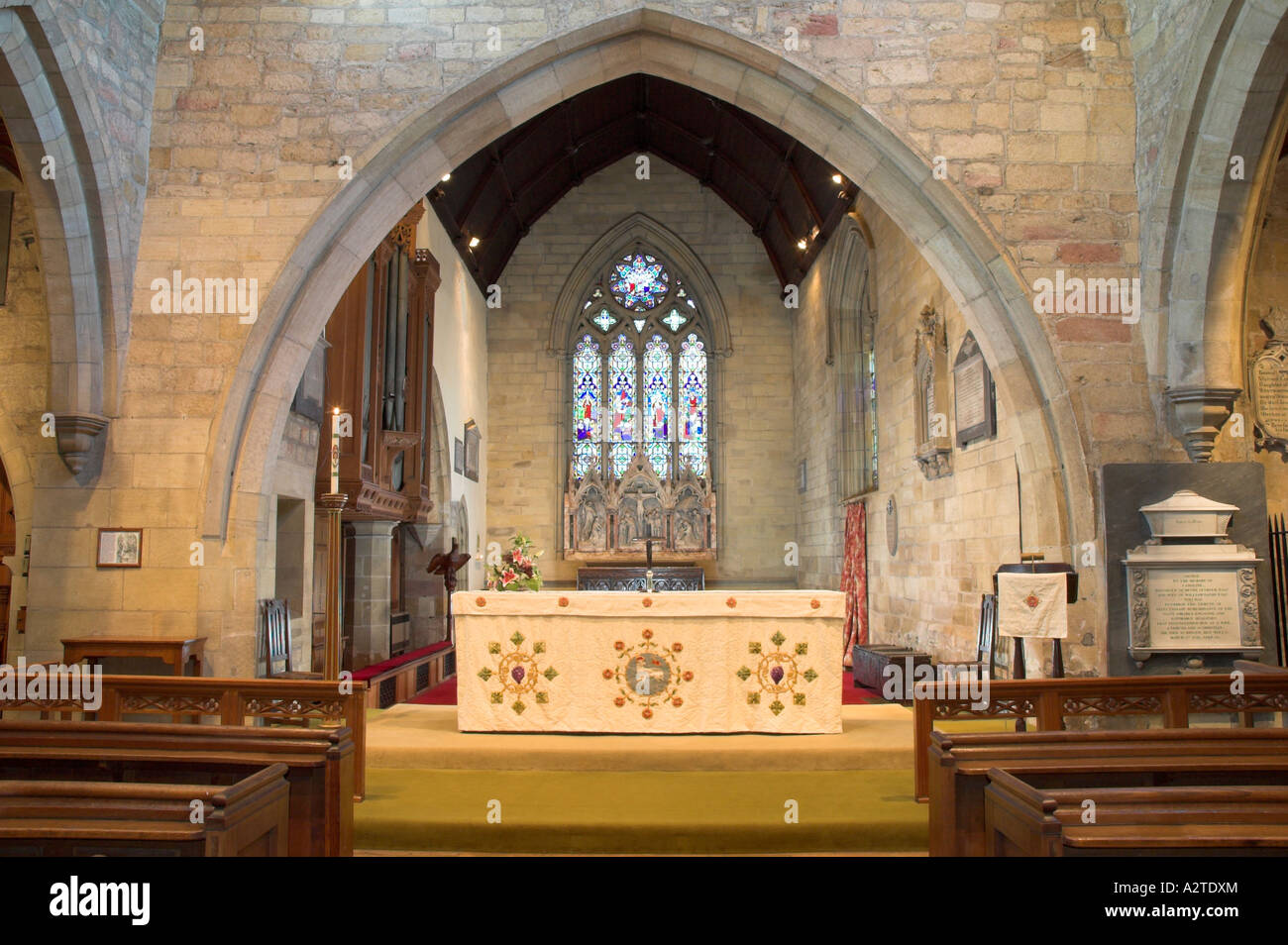 St Mary's Church Masham North Yorkshire England UK Stock Photo - Alamy