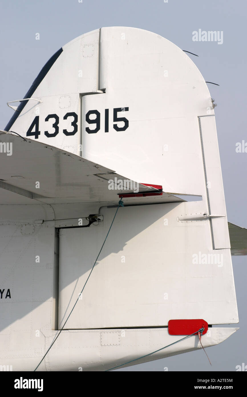 Tail and Rudder of a Catalina flying boat Stock Photo - Alamy