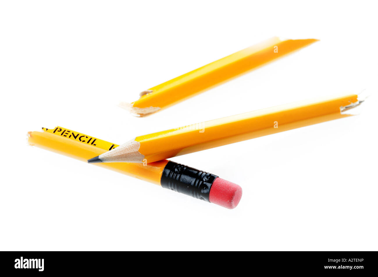 Snapped pencils hi-res stock photography and images - Alamy