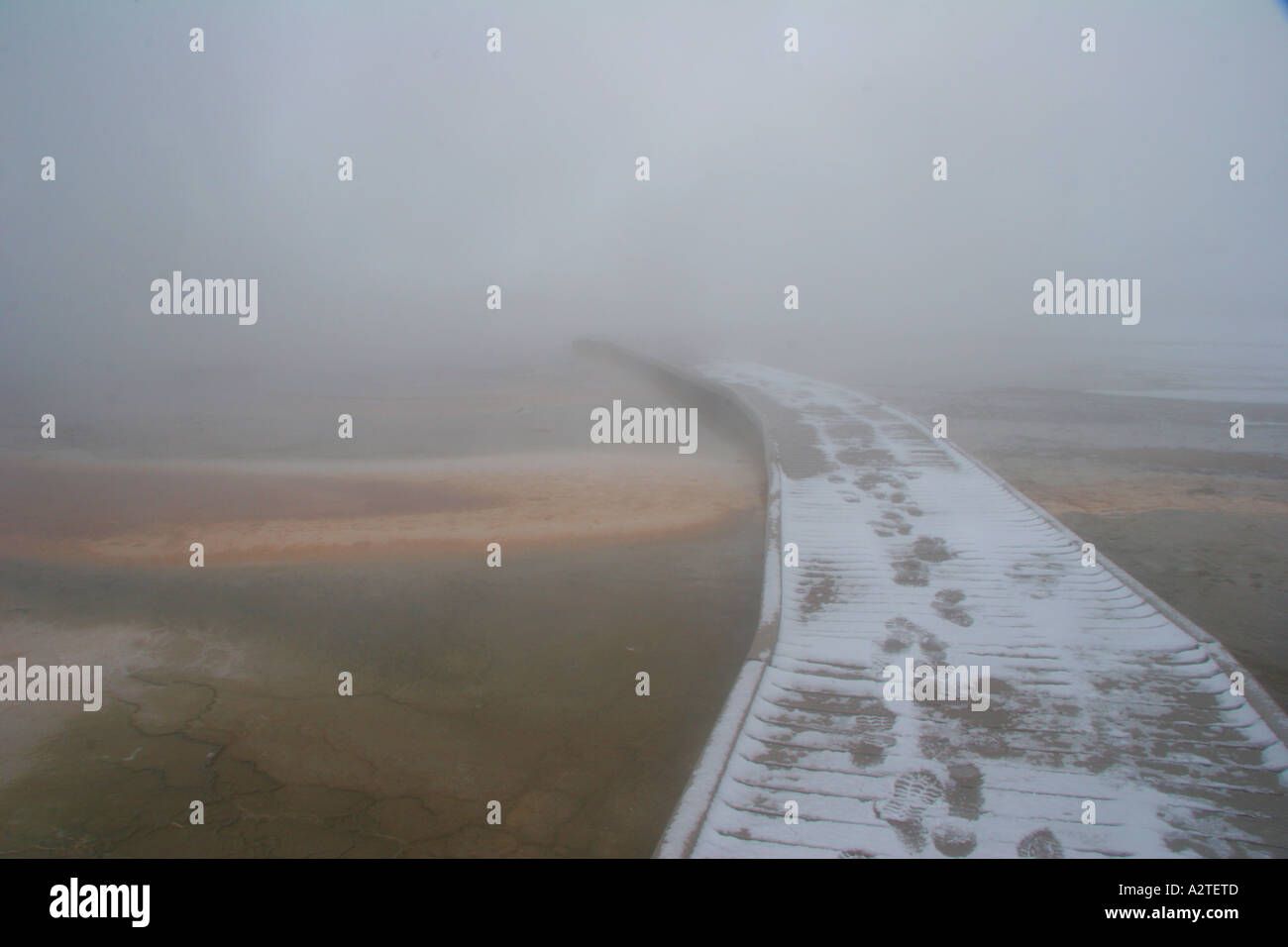 Yellowstone National Park Walkway #2 Stock Photo - Alamy