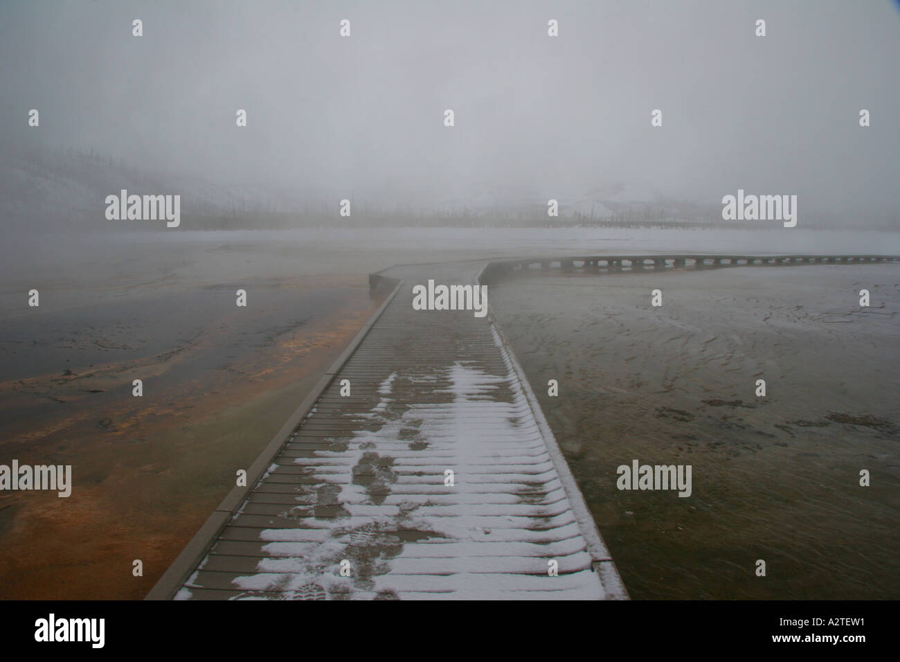 Yellowstone National Park Walkway Stock Photo - Alamy
