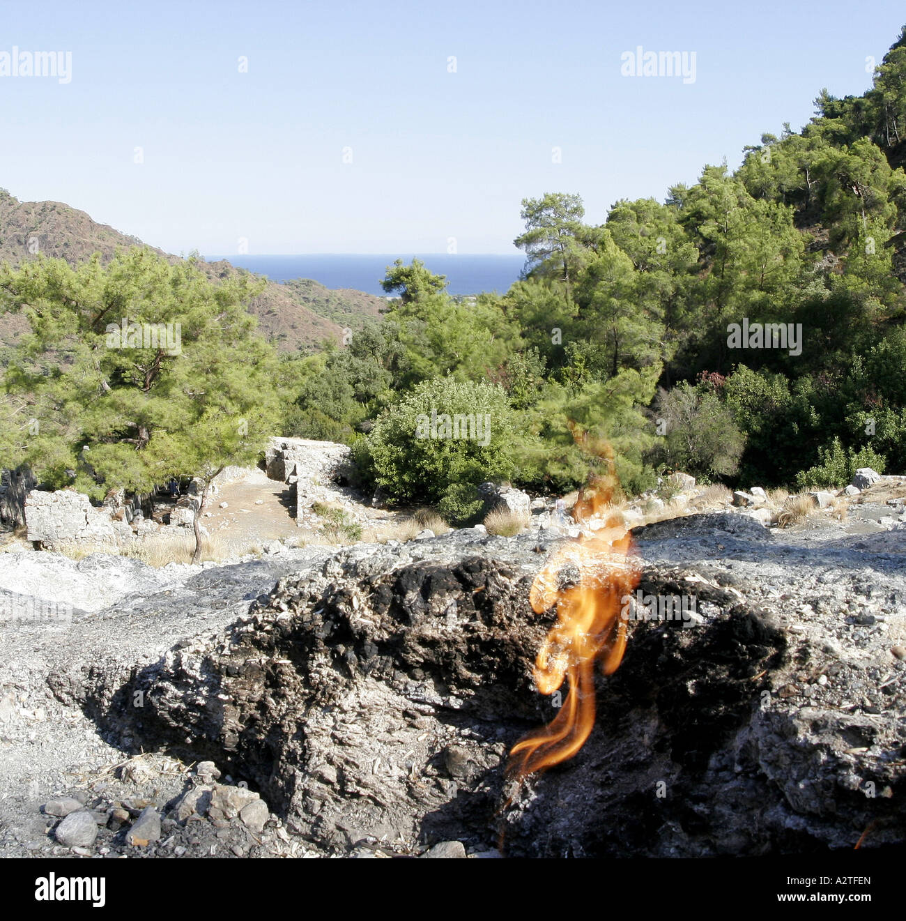 Mythical creature chimaere is buried here according to the legend hi ...