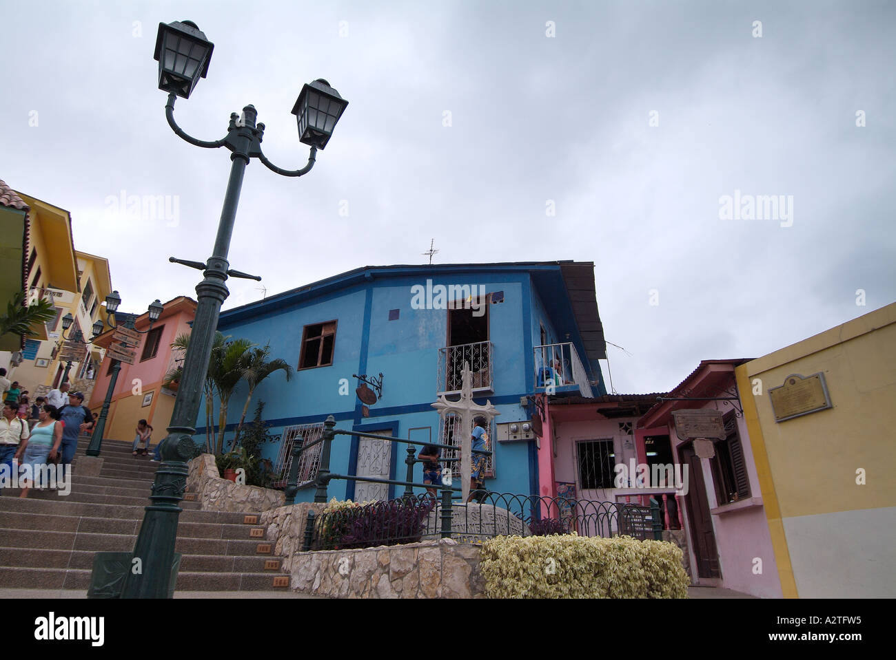 Cerro Santa Ana history area Guayaquil Ecuador Stock Photo - Alamy