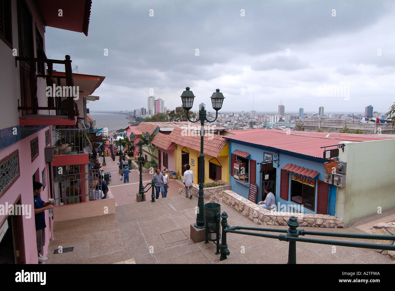 Cerro Santa Ana history area Guayaquil Ecuador Stock Photo - Alamy