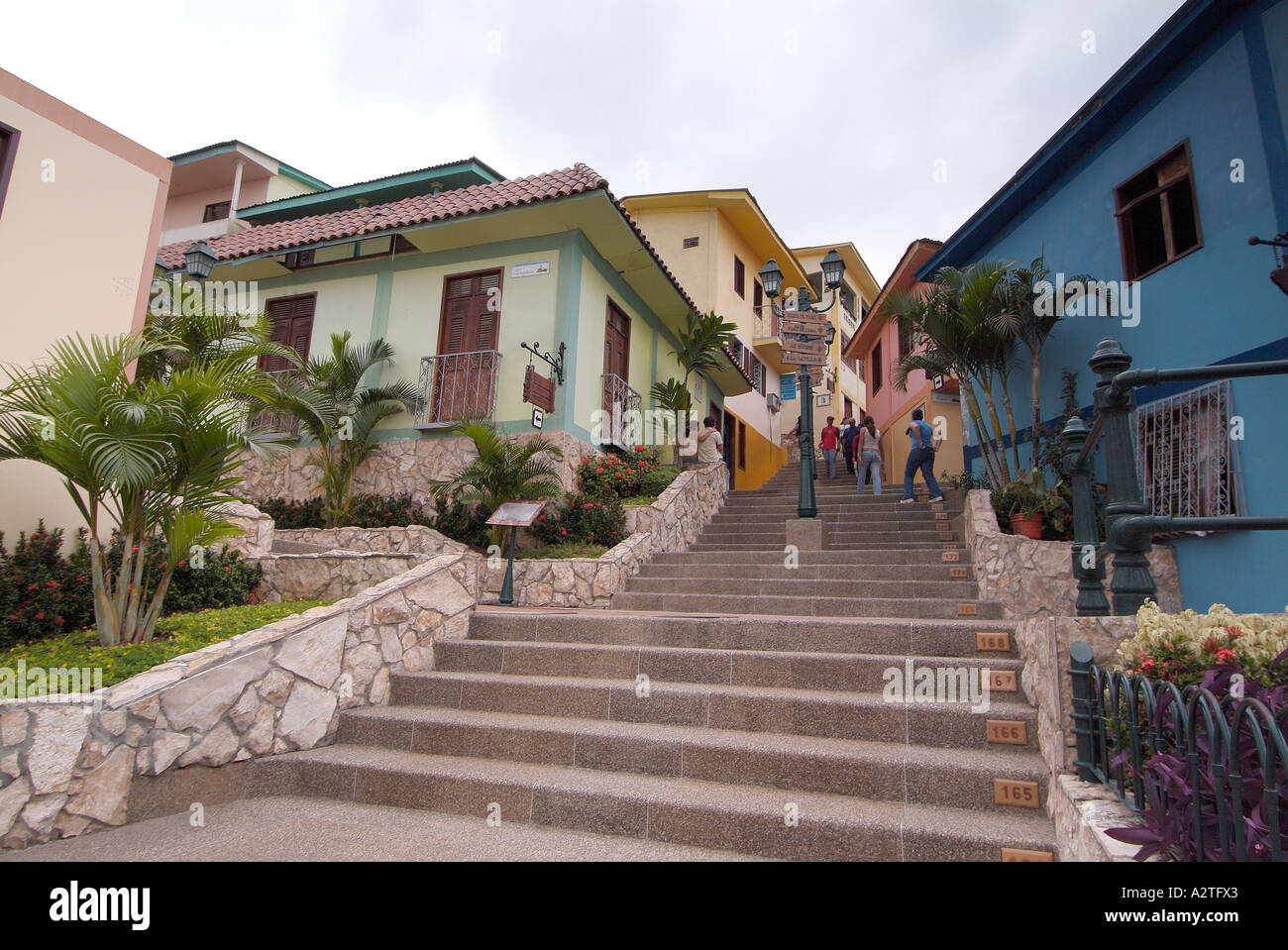 Cerro Santa Ana history area Guayaquil Ecuador Stock Photo - Alamy