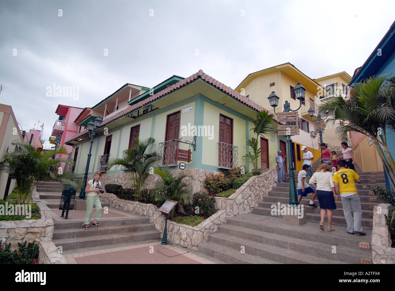Cerro Santa Ana history area Guayaquil Ecuador Stock Photo - Alamy
