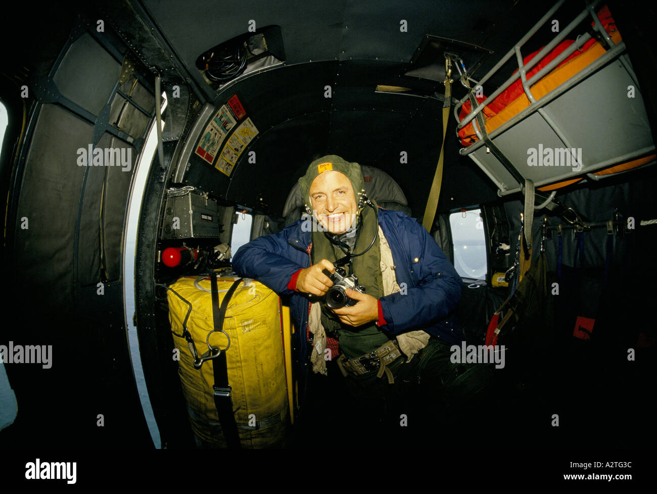 barry lewis at work wearing immersion suit Stock Photo - Alamy