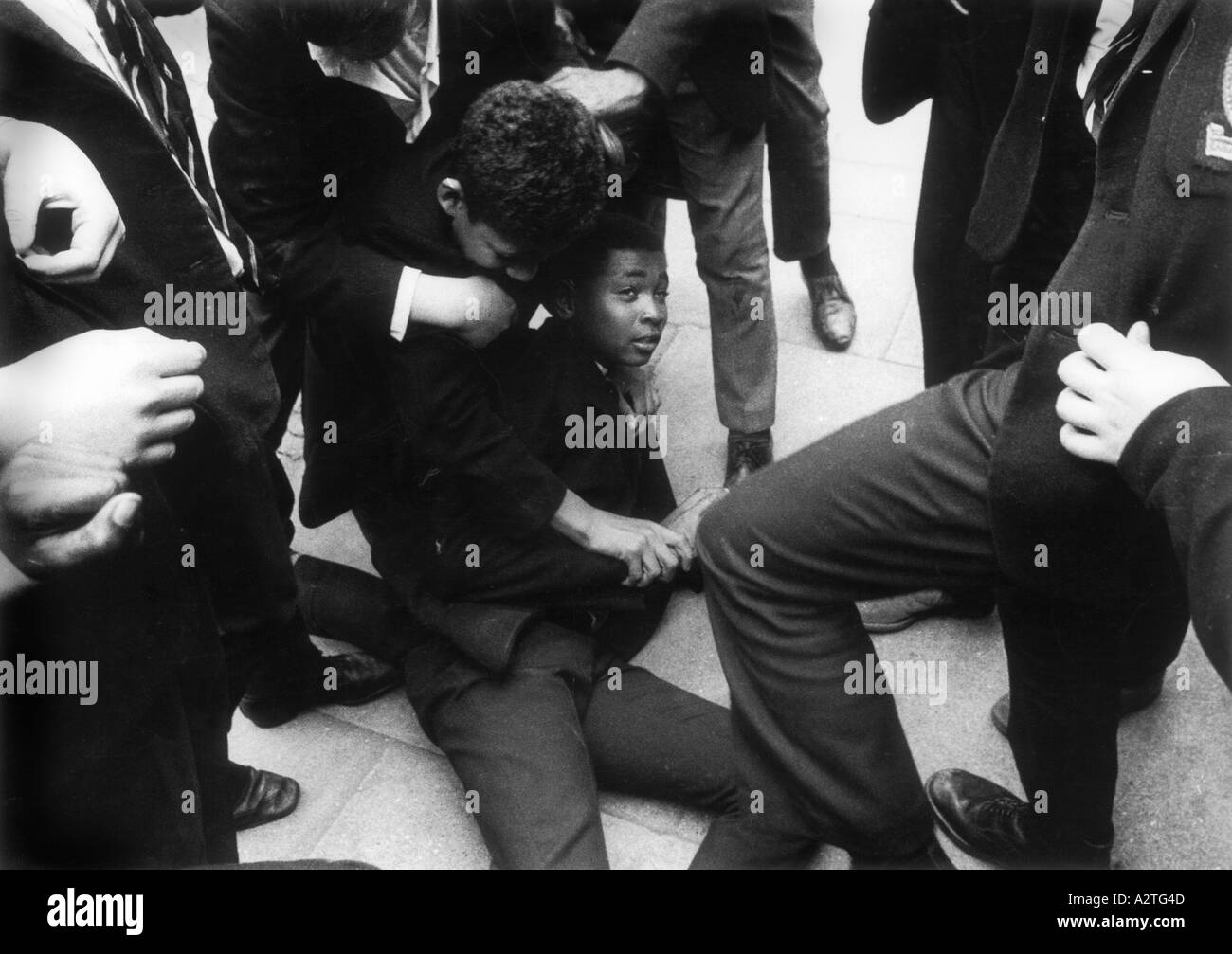 Bullying school Black and White Stock Photos & Images - Alamy