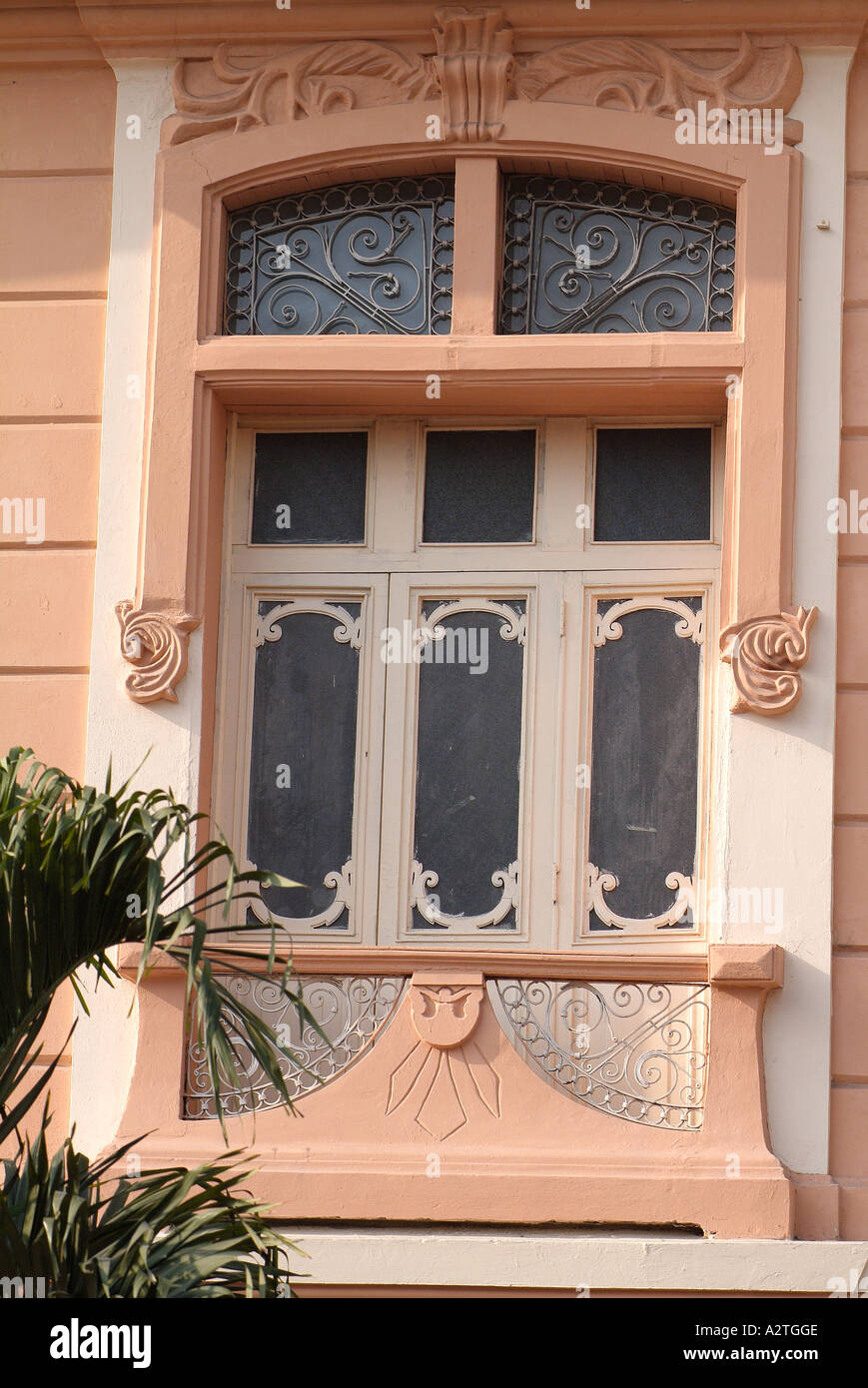 Historical window of an old house in Guayaquil, Ecuador Stock Photo - Alamy