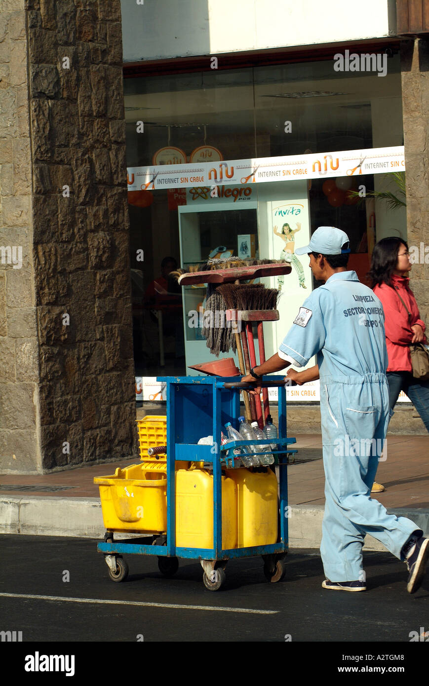Street cleaning cart hi-res stock photography and images - Alamy