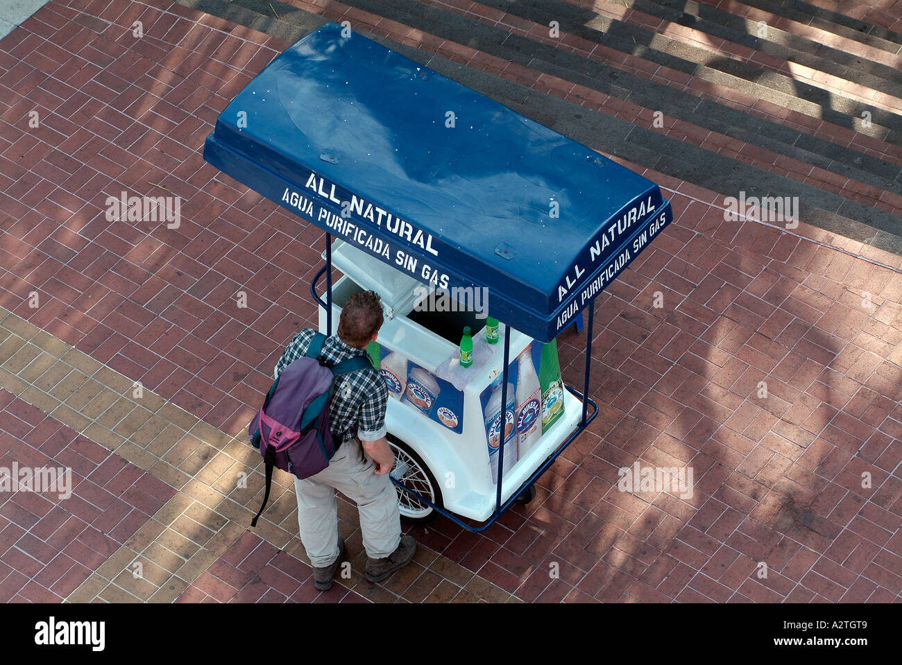 Drinking booth with a customer on the Malecon strip Guayaquil Stock ...