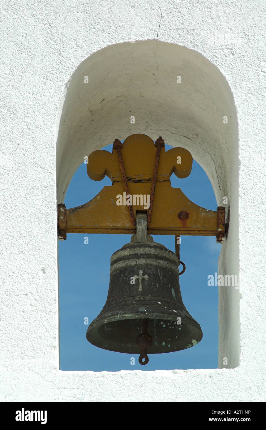 Bell detail, small church, Figueira Stock Photo - Alamy