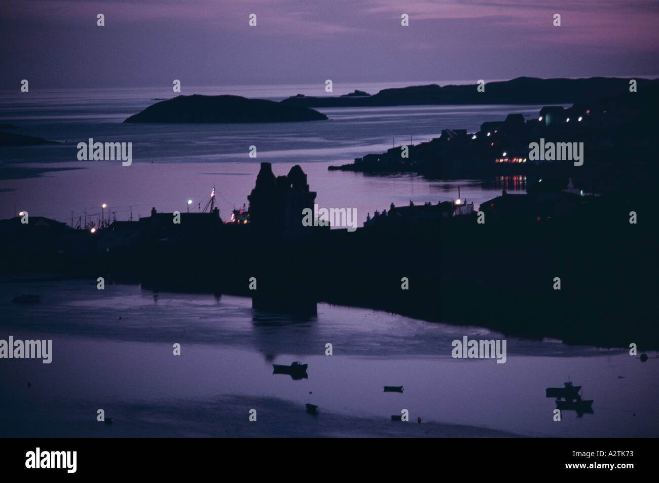 Scalloway Castle Mainland Shetland Islands Scotland HOMER SYKES Stock ...