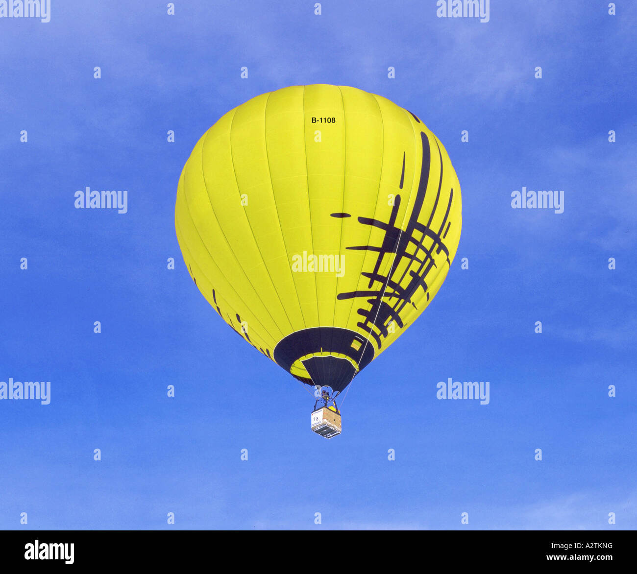 Yellow Hot Balloon Stock Photo - Alamy