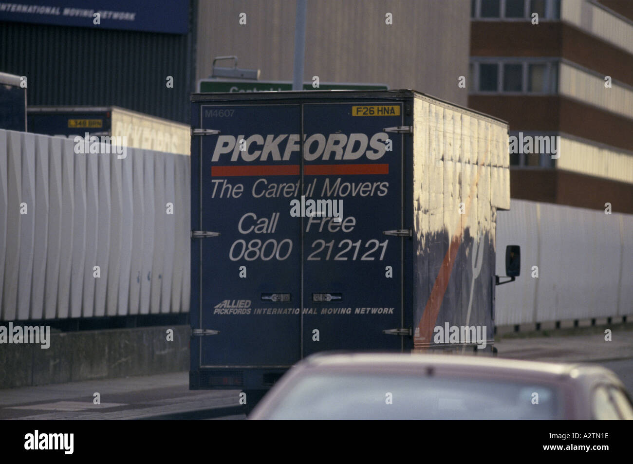 pickfords removal van on the street with its company s advertisement at ...