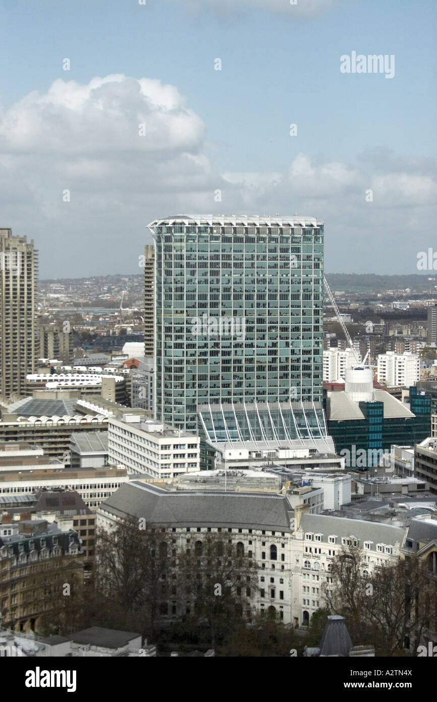 High level semi aerial view north west from 99 Bishopsgate of Capital ...