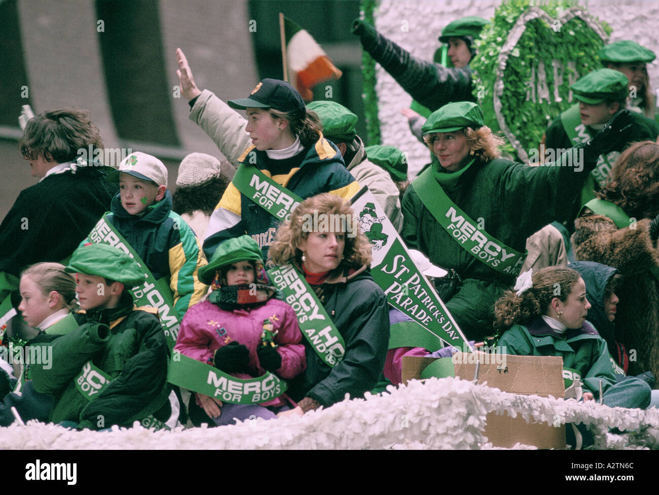 chicago usa st patricks day parade 1994 Stock Photo - Alamy