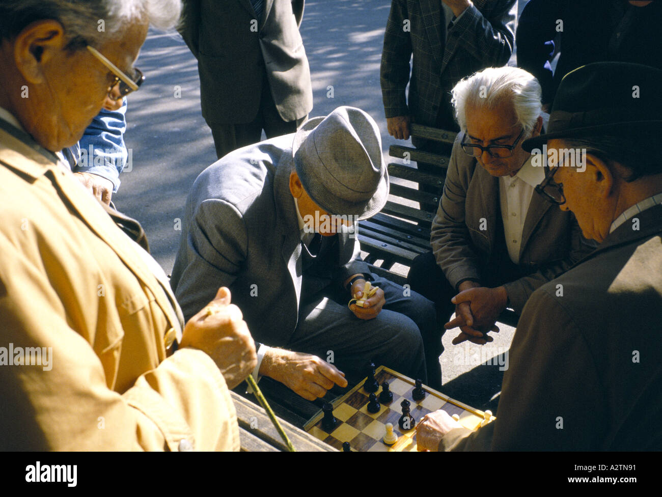 Belgrade old men playing chess hi-res stock photography and images - Alamy