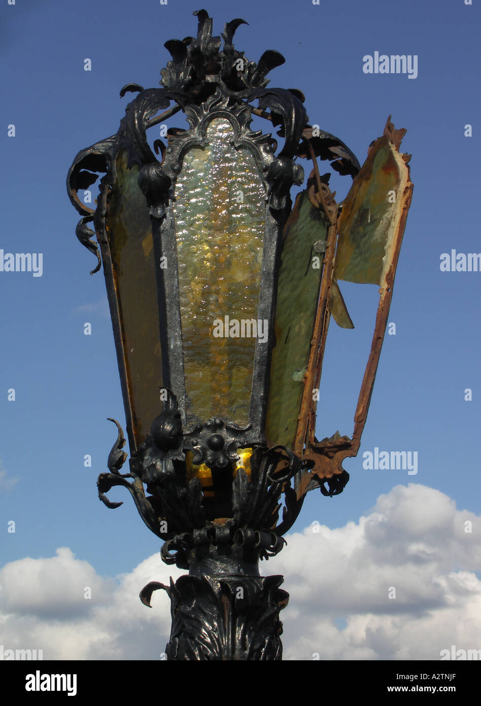 Lamp old wrought steel hi-res stock photography and images - Alamy