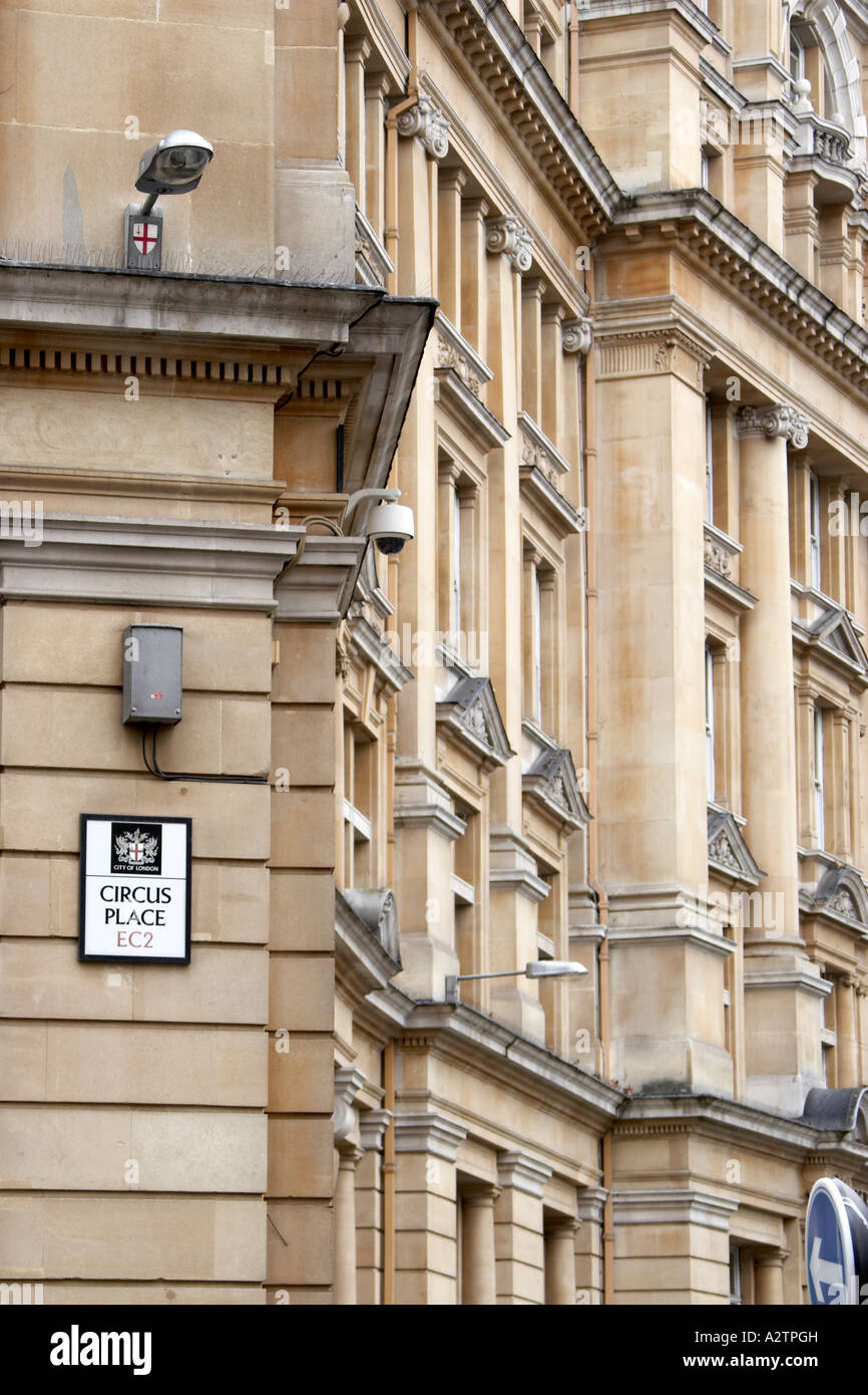 Old 1901 sandstone buildings of Salisbury House on Finsbury Circus and ...